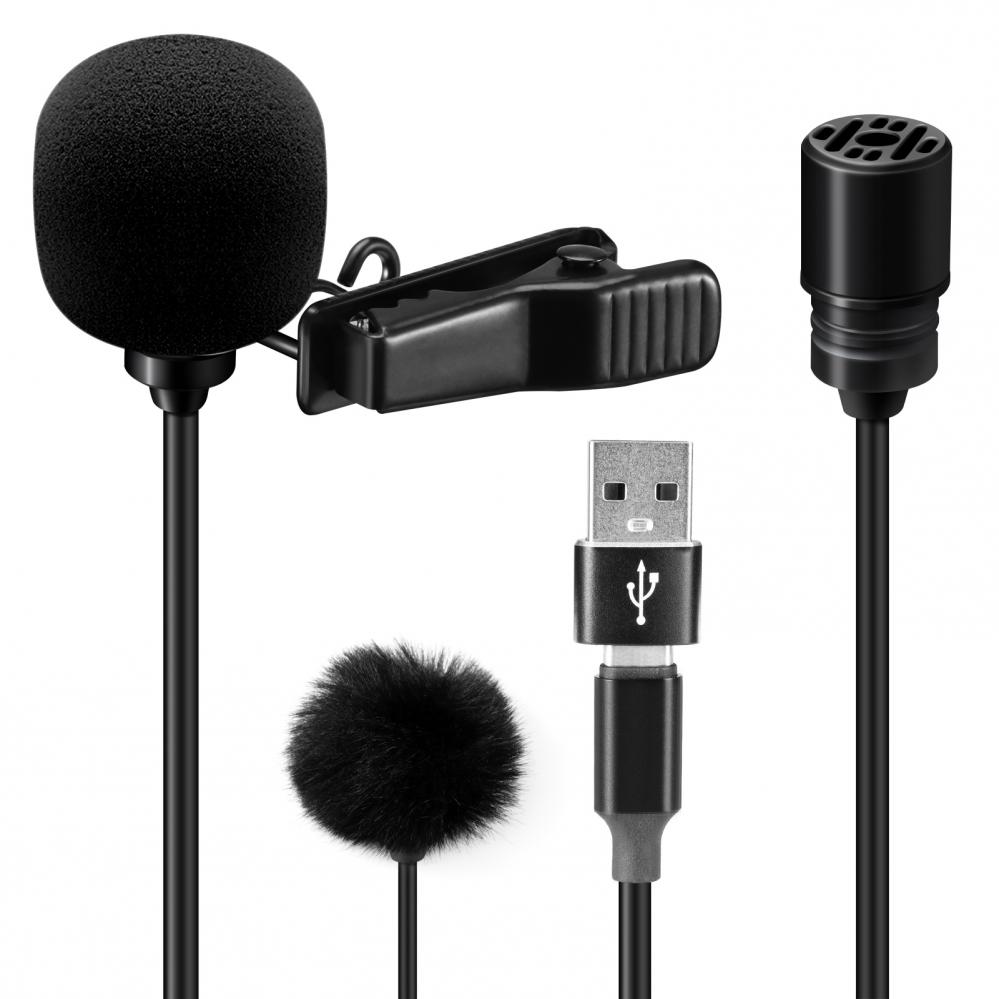 Myggmikrofon för mobil med USB C Kabel 2m | Kamda