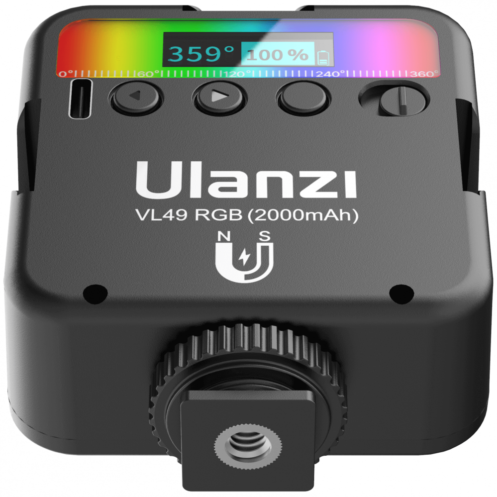 Köp Ulanzi RGB Led-Panel Mini för kamera med inbyggt batteri | Kamda
