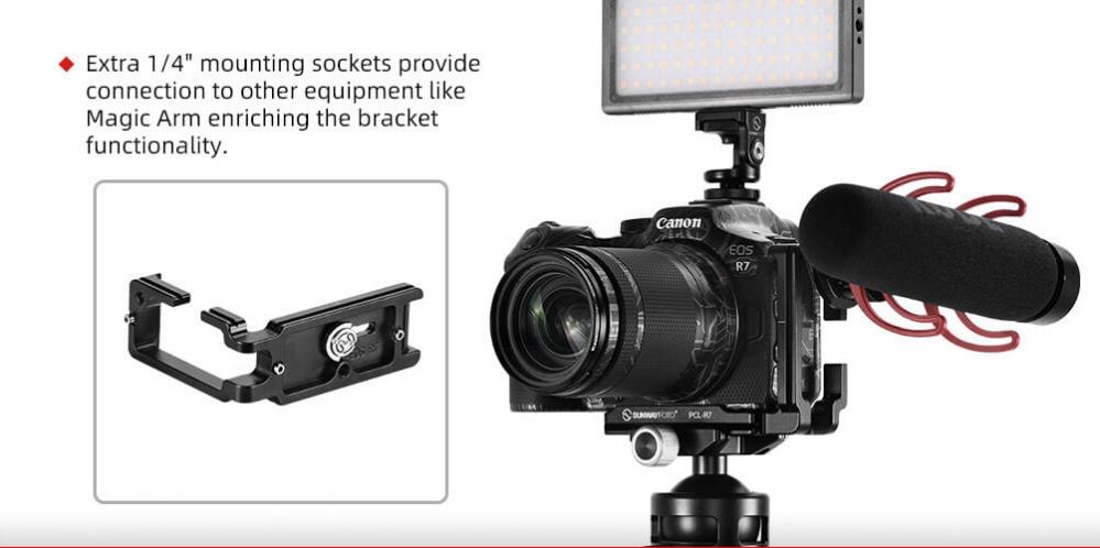 Sunwayfoto L-Bracket för Canon EOS R7 | Kamda