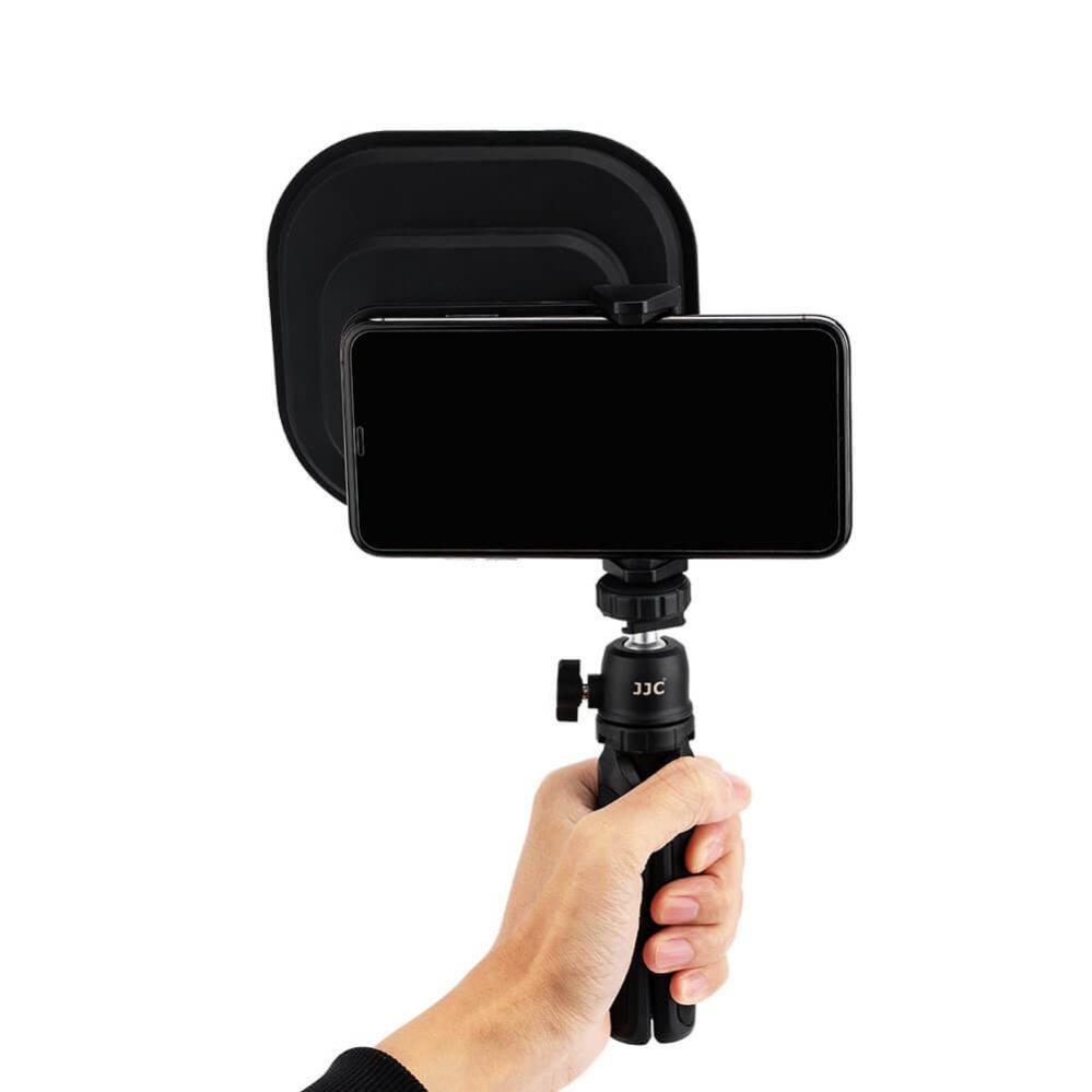 Köp JJC Motljusskydd för mobil 60-85mm med kameran till vänster | Kamda