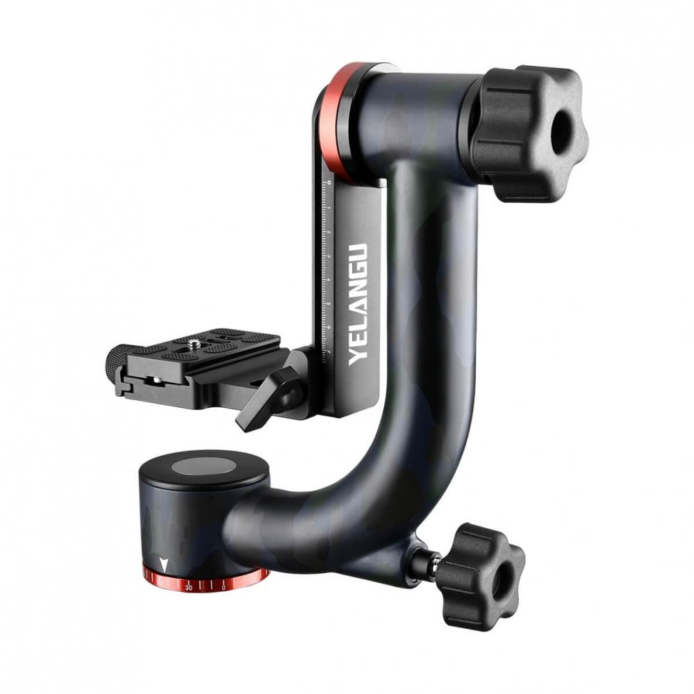 YELANGU A203 Kolfiber-Gimbal för tyngre kameror och objektiv | kamda