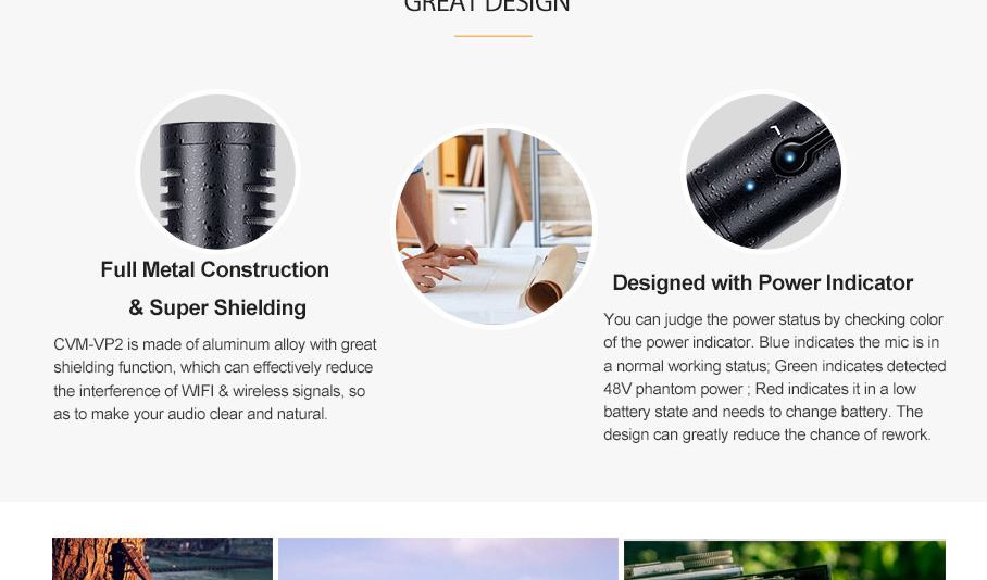 Köp Videomikrofon med 3.5mm & XLR kabel | Kamda