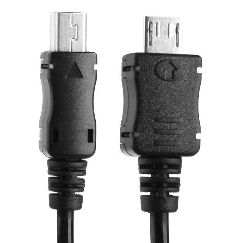 USB Micro kabel 20-75cm till USB Mini-B5 | Kamda