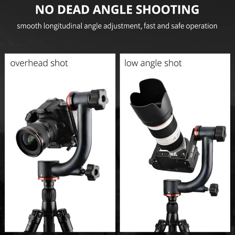 YELANGU A203 Kolfiber-Gimbal för tyngre kameror och objektiv | kamda