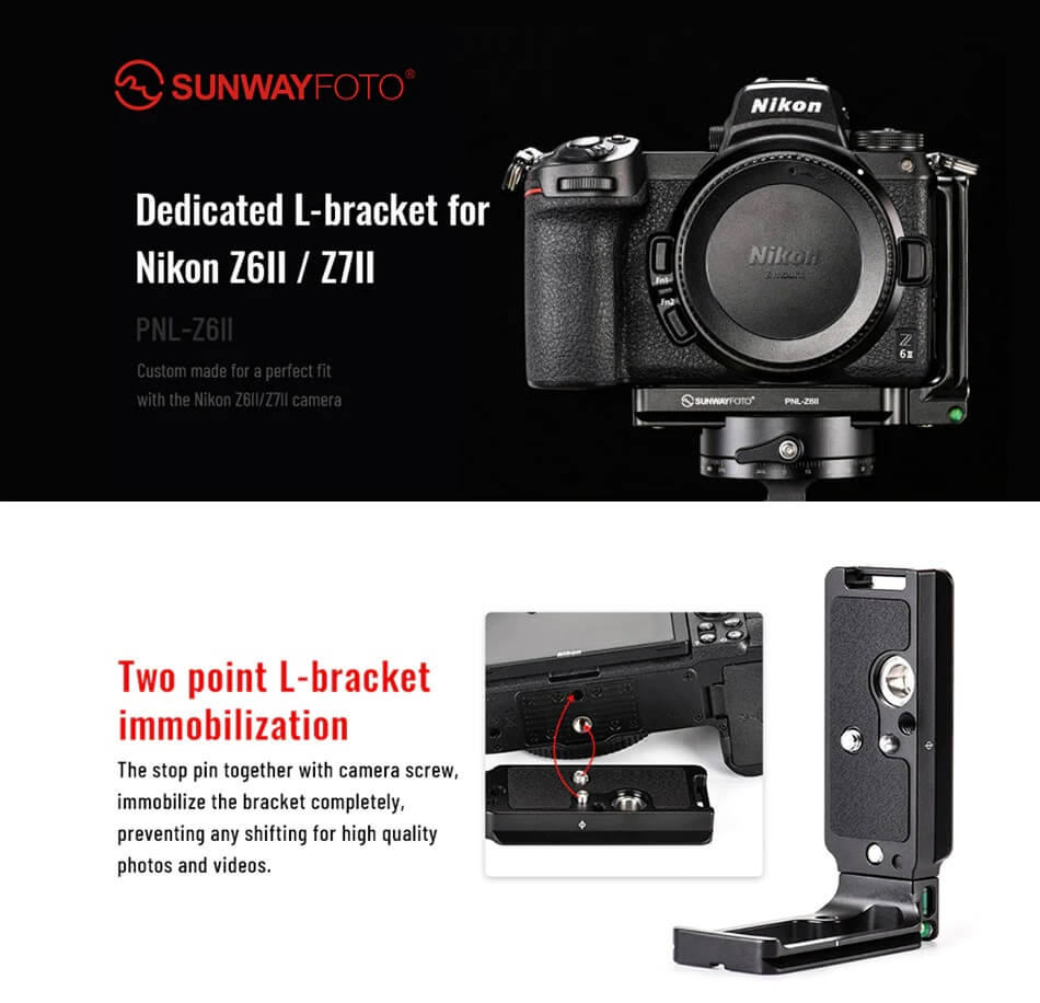 Sunwayfoto L-Bracket för Nikon Z6II/Z7II | Kamda